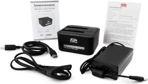 Док-станция для HDD 2.5/3.5 AgeStar 3UBT6-6G пластик, черный, USB 3.0 ...