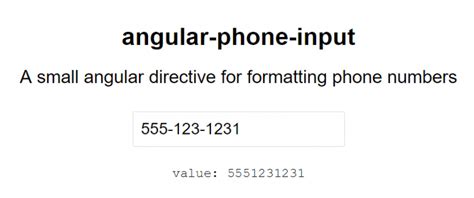 Angularjs Phone Input Format Directive Angular Script