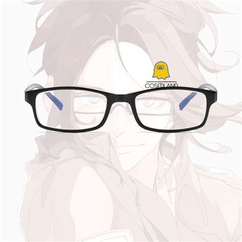 Anime Cosplay Eyewear Attack On Titan Hanji Zoe Square Thick Rimmed