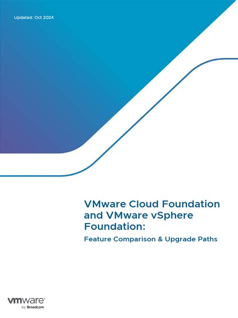 Feature Comparison And Upgrade Paths Vmware Cloud Foundation Vs Vcf