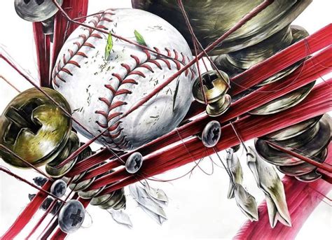 야구공 볼링핀 방울토마토에 있는 한 세님의 핀 그림 미술 구도 판타지 아트