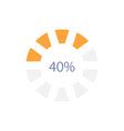 Segmented Circular Loading Bar Infographic Chart Vector Image
