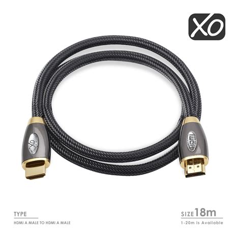 Xo Pro 18m 18 Metres Hdmi Gold Cable With Ethernet Cablesson