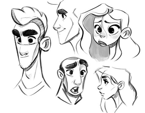 Sketches Heads By Martenitza On Deviantart Character Design Sketches