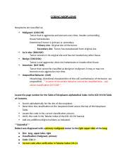 CODING NEOPLASMS 1 Docx CODING NEOPLASMS Neoplasms Are Classified As