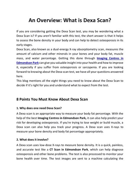 Ppt An Overview What Is Dexa Scan Powerpoint Presentation Free Download Id 11453389