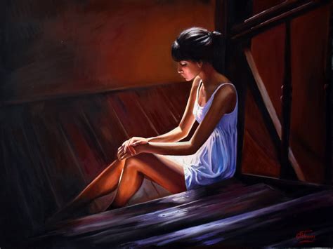 Lonely Girl Paintings