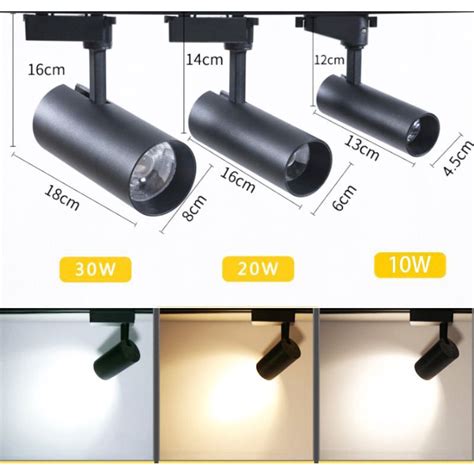 Jual Lampu Track Rell 10w 20W 30W COB Spot Sorot 20 Watt 30 Watt