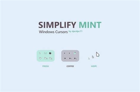 Simplify Mint Windows Cursors By Dpcdpc11 R Windowscursors