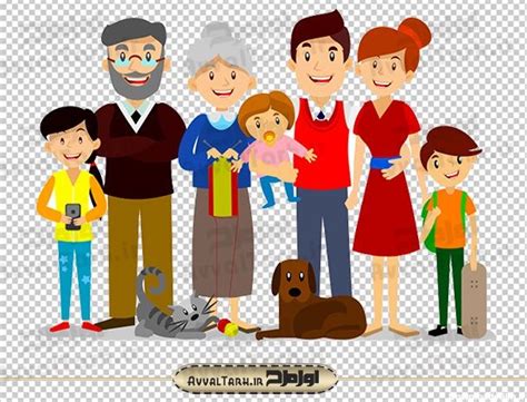 عکس های کارتونی خانواده