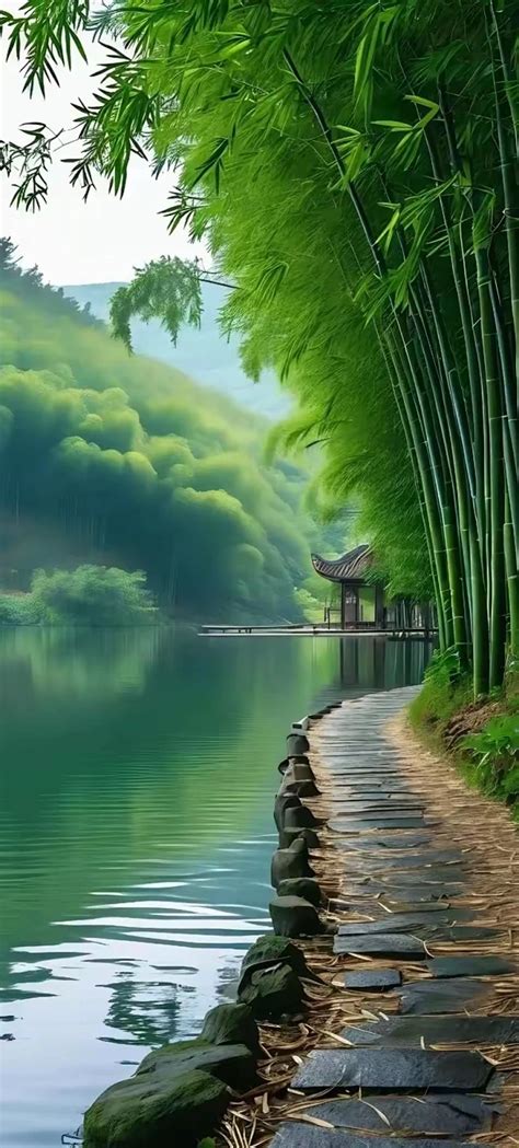 云雾缭绕隐远山， 翠竹高耸入云端。 微风拂皱春江水， 就差钓鱼一老翁 花瓣网