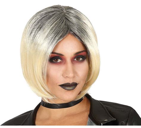 Perruque Longue Blonde Aux Racines Noires