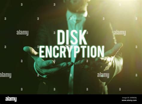 Conceptual Display Disk Encryption Business Showcase The Security