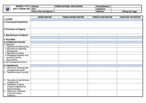 Dll Reflection Both English And Filipino Docxdocx