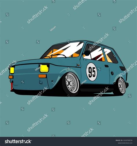 Vintage Car Vector Template Simple Colors Stock Vector Royalty Free