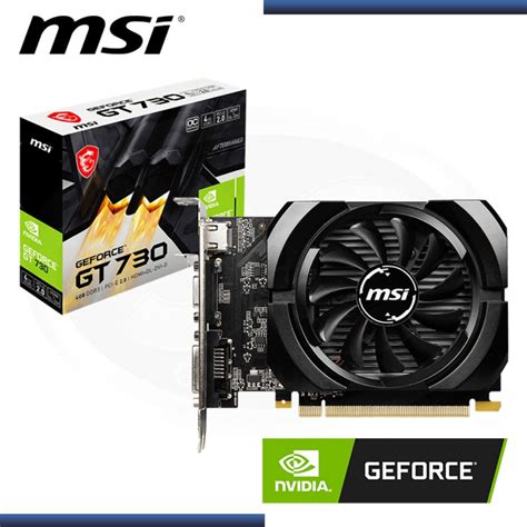 TARJETA DE VIDEO MSI 4GB GT 730 DDR3 OC PCIe2 0 HDMI DL DVI DX12