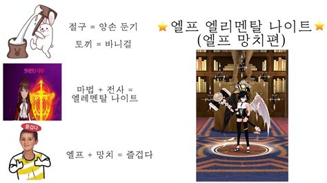 마비노기 엘프 망치 엘리멘탈 나이트편 Youtube