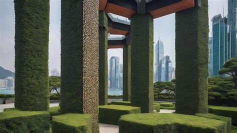 premium photo hexagonal column in hong kong geo park