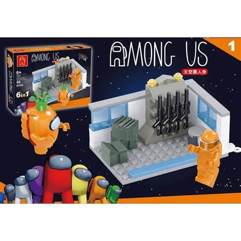 Конструктор Амонг ас /Among us оранжевый - купить с доставкой по ...