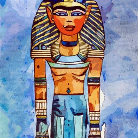 Ancient Egypt Background Egyptian Hieroglyph Stock Illustration