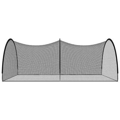 Vidaxl Filet Pour Cage De Frappe De Baseball Noir 500x400x250 Cm