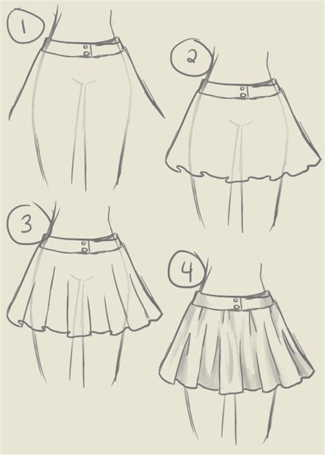 Pixelspam How To Draw A Cute Skirt How To Draw A Simple Skirt How