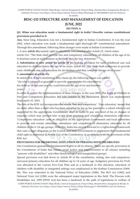 IGNOU BESC 132 Previous Year Solved Question Paper June 2022 English