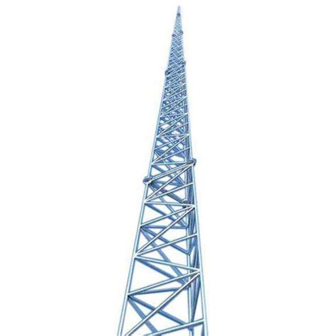 Steel Structure Column Angular Lattice Radio Communication 3 Legs 3 Leg Isp Stand Alone