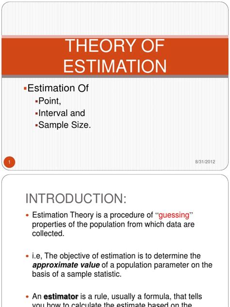 Theory Of Estimation Download Free Pdf Estimator Bias Of An Estimator