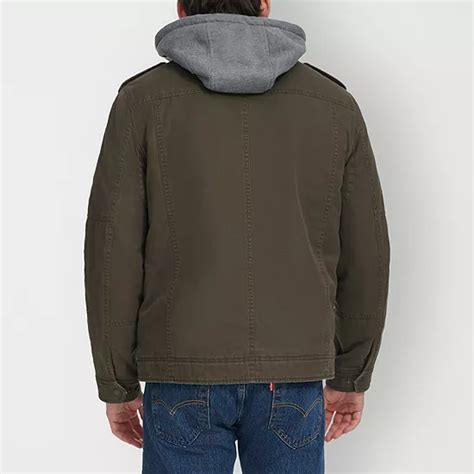 Levis Military Mens Sherpa Lined Hooded Midweight Work Jacket Jcpenney