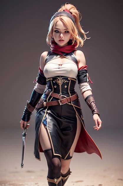 Premium Photo Sexy Woman Assassin Killer Anime Cute Girl Character