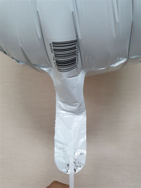 2009 Anagram White Round Mylar Foil Balloon Inflated With Helium