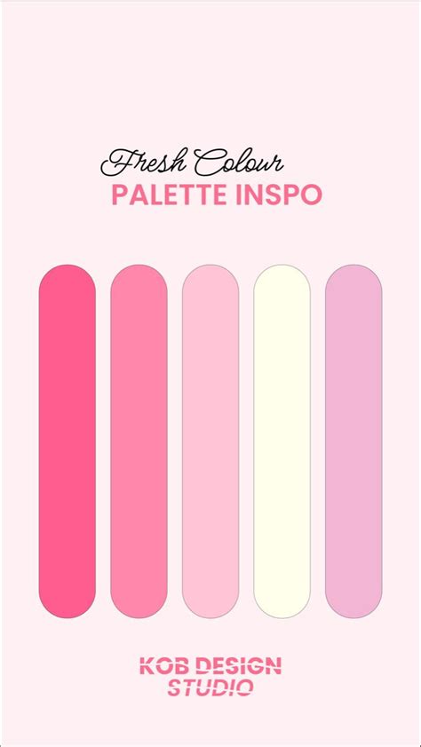 Barbie Inspired Colour Palette Color Palette Pink Colour Palette