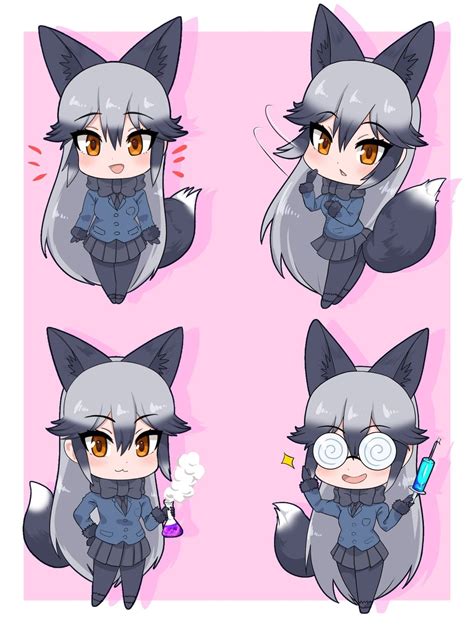 Chibi Silver Foxes Rkemonofriends