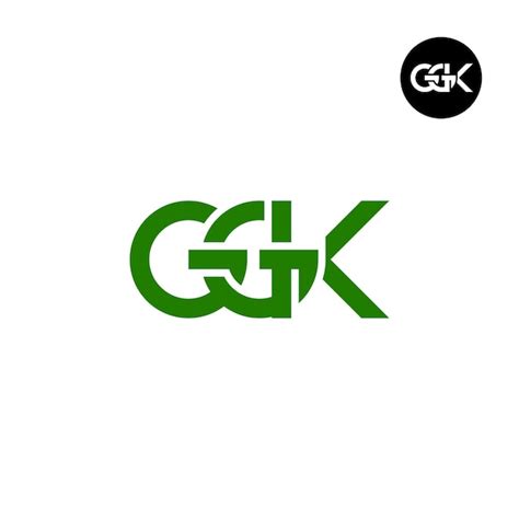 Premium Vector Letter Ggk Monogram Logo Design