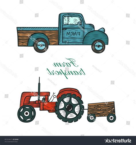 Tractor Vector Art At Getdrawings Free Download