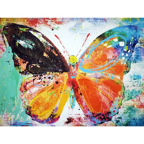 16x12 Butterfly Canvas Wall Art