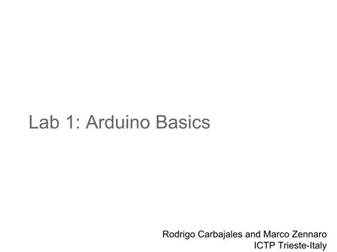 Pdf Lab 1 Arduino Basics Wirelessictp Tict4d Labwirelessictp