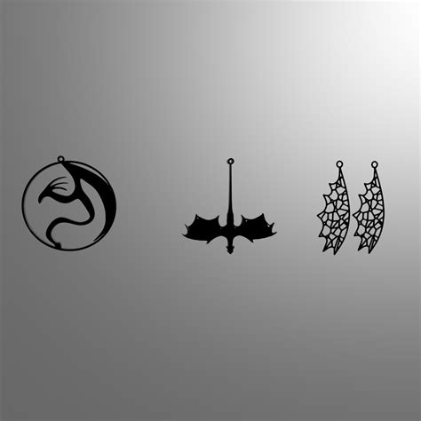 Stl File Dragon Jewelry Set 🐉 Obj・3d Printer Design To Download・cults