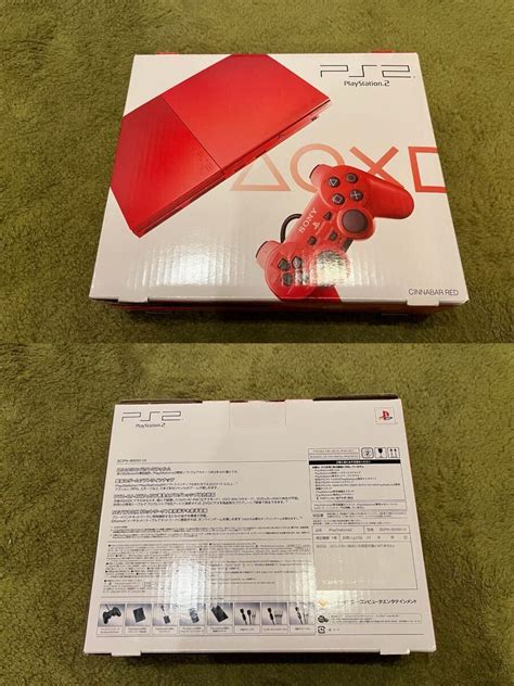【未使用】新品未使用 希少品 Sony ソニー Playstation 2 Ps2 シナバー・レッド 薄型 Scph 90000cr 本体