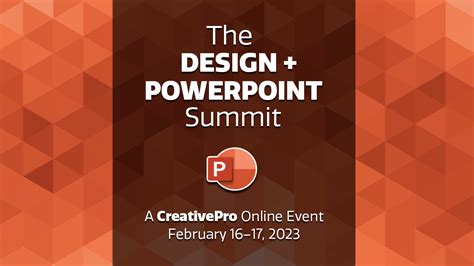 Join Us At The Design Powerpoint Summit 2023 Creativepro Network