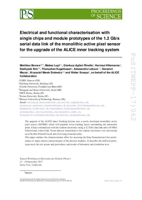 Pdf Electrical And Functional Characterisation With Single Chips And Module Prototypes Of The