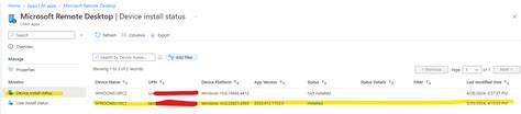 Intune Apps Device Install Status And Column Last Modified Time Microsoft Qanda