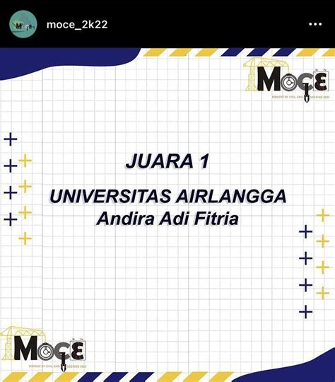 Tim Unair Sabet Juara 1 Dan Best Presentation Lkti Nasional Moce 2022