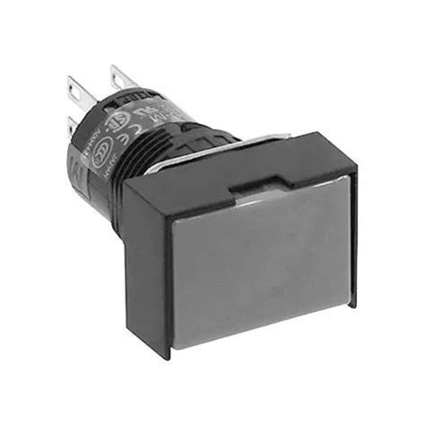 Buy IDEC A6 Push Button Switch Non illuminated Long angle Φ16 mm Red
