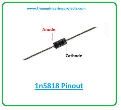 1N5818 Schottky Diode Datasheet, Pinout, Features & Applications - The ...