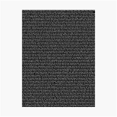 The Bee Movie Script Funny Bee Movie Script Shrek Movie Photographic Print For Sale By