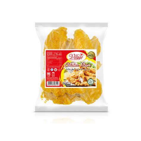 Village Chicken Strips Frozen 10x750g Village Quality Products