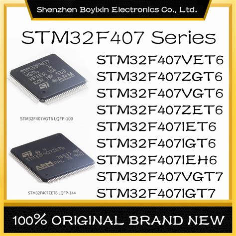 Stm32f407vet6 Stm32f407zgt6 Stm32f407vgt6 Stm32f407igt6 Stm32f407zet6 Igh7 Zet7 Ieh6 Vgt7 And