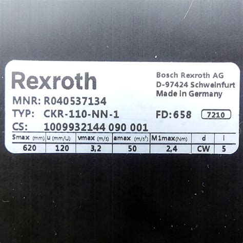 Maschinenteil24 Rexroth Linear Module Ckr 110 Nn 1 Buy Online